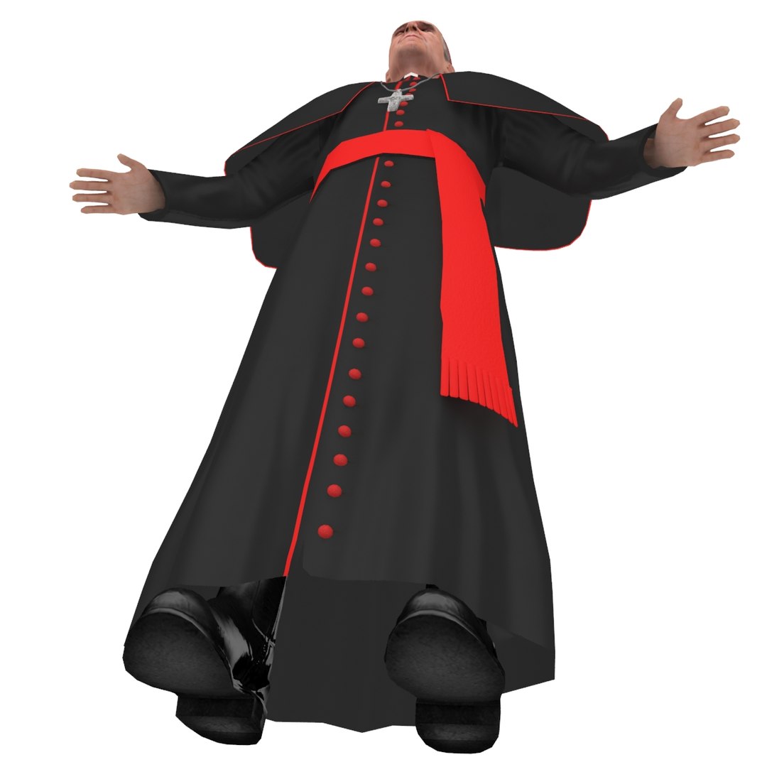3D Catholic Priest Model - TurboSquid 1280242