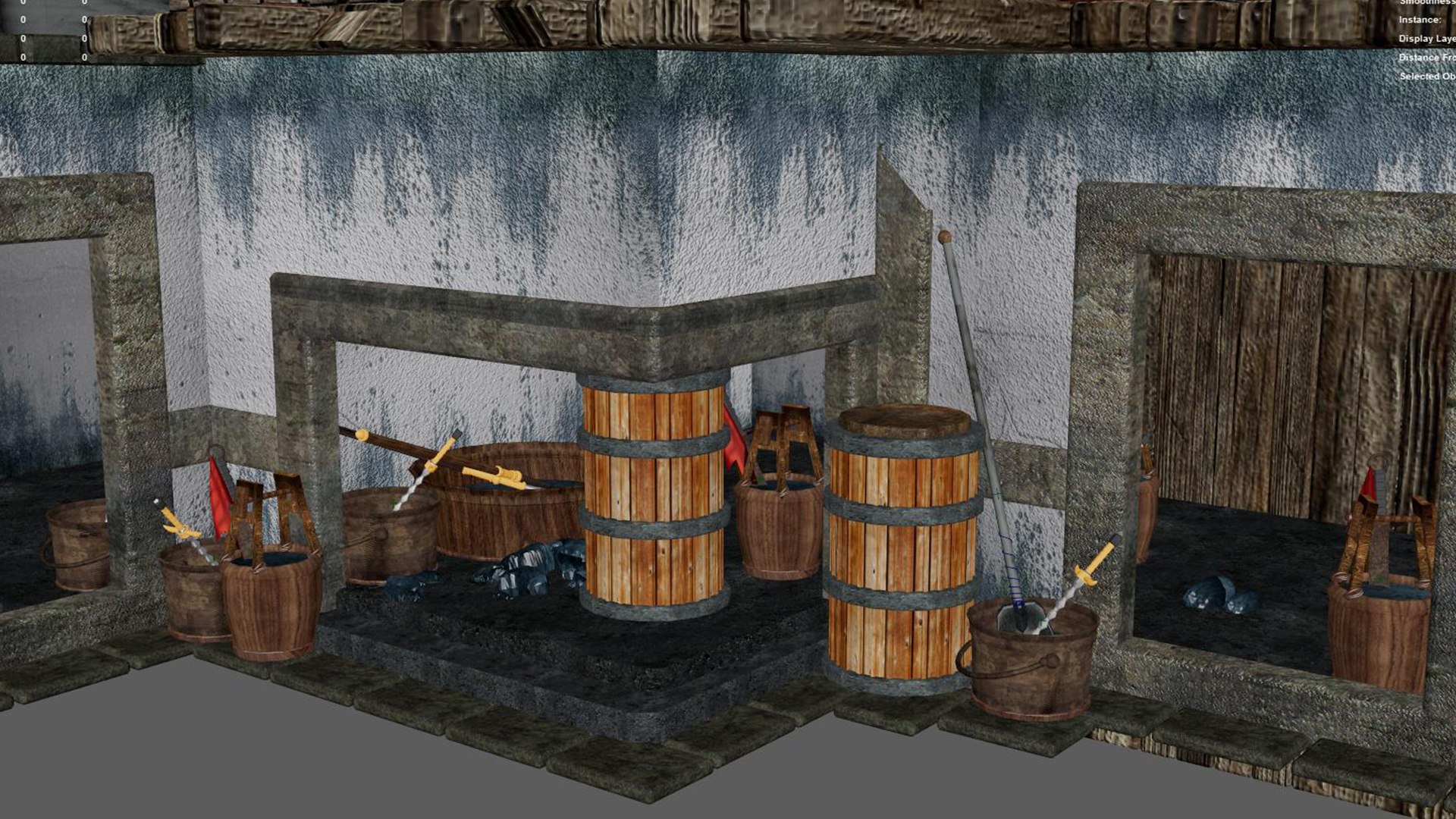 3D Medieval Blacksmith Forge - TurboSquid 1880754