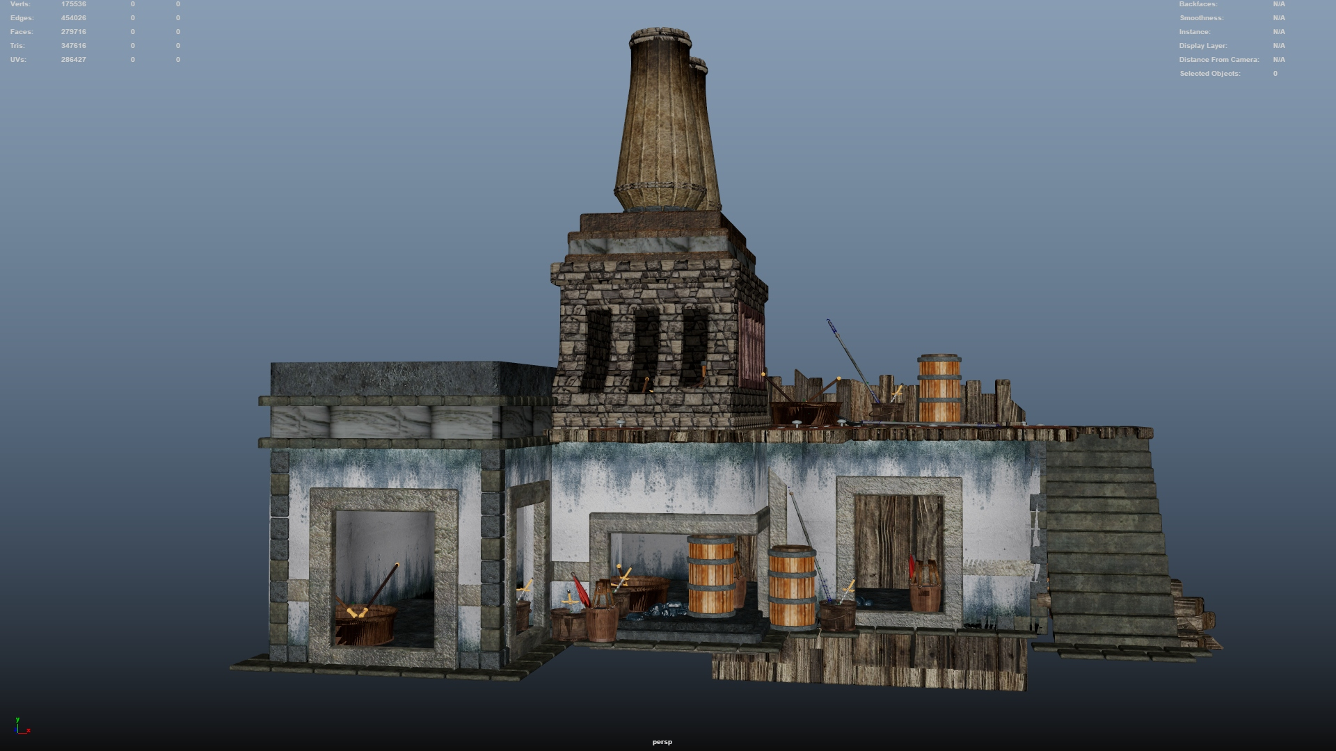 3D Medieval Blacksmith Forge - TurboSquid 1880754