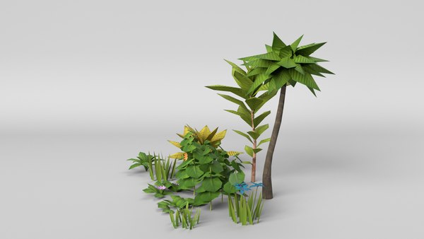 3D set plant stylized - TurboSquid 1687136