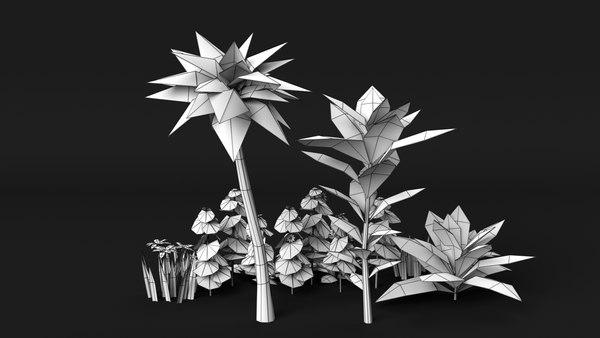 3D set plant stylized - TurboSquid 1687136