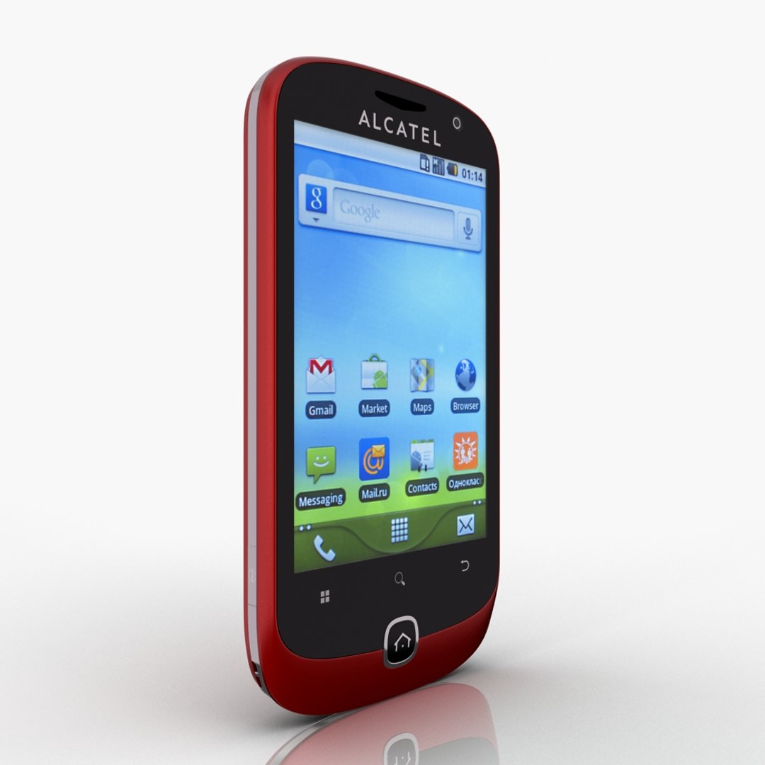 3d Alcatel Ot 990 Cell Phone