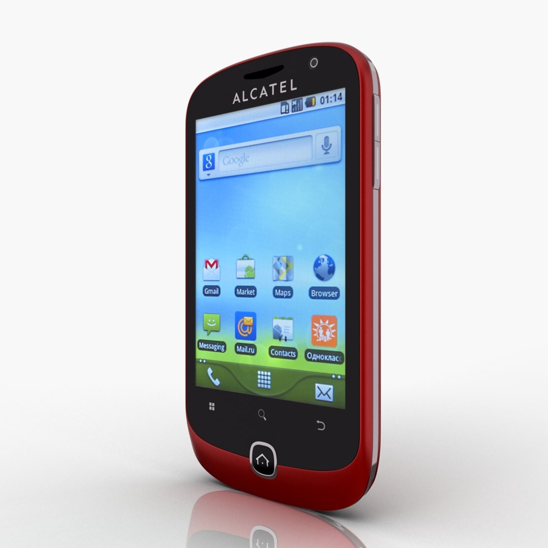 3d Alcatel Ot 990 Cell Phone