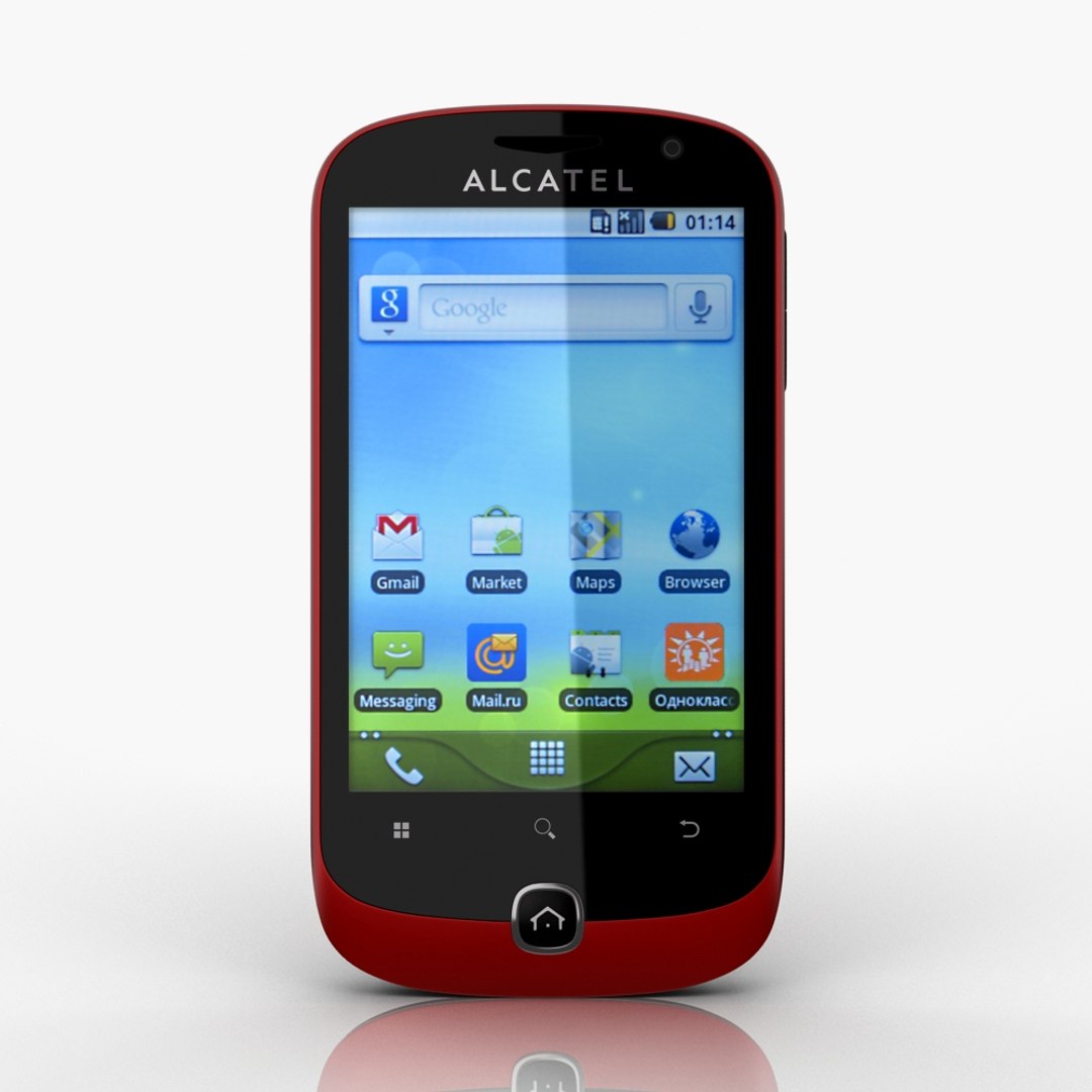 3d Alcatel Ot 990 Cell Phone