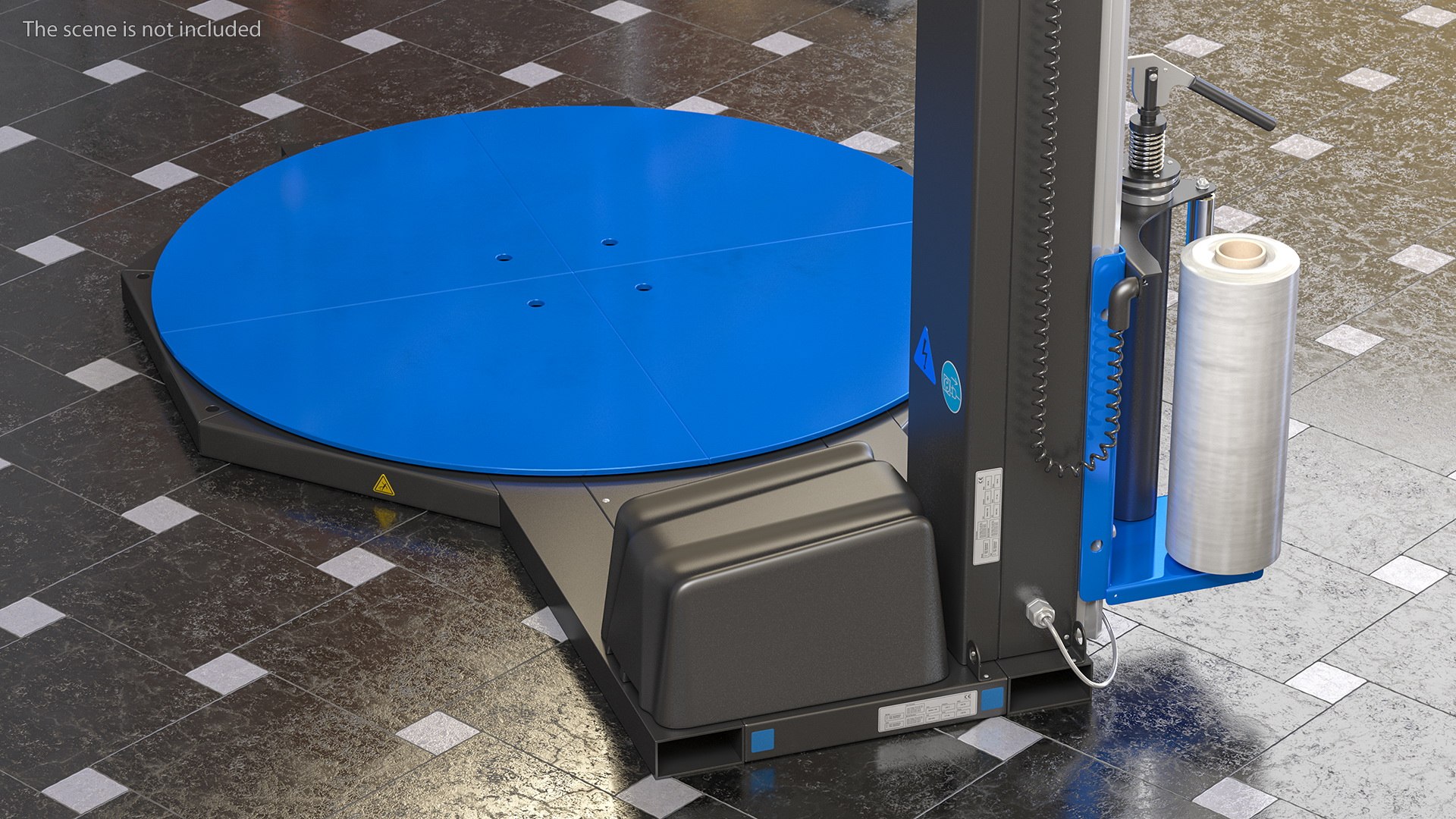 Semi automatic pallet wrapping 3D model - TurboSquid 1658016