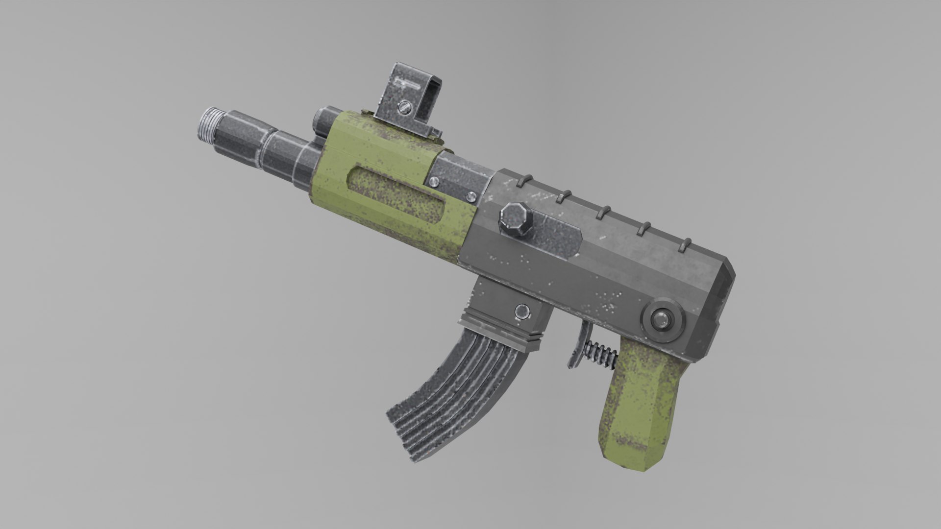 3D Stylized AK With Attachments - TurboSquid 1982050