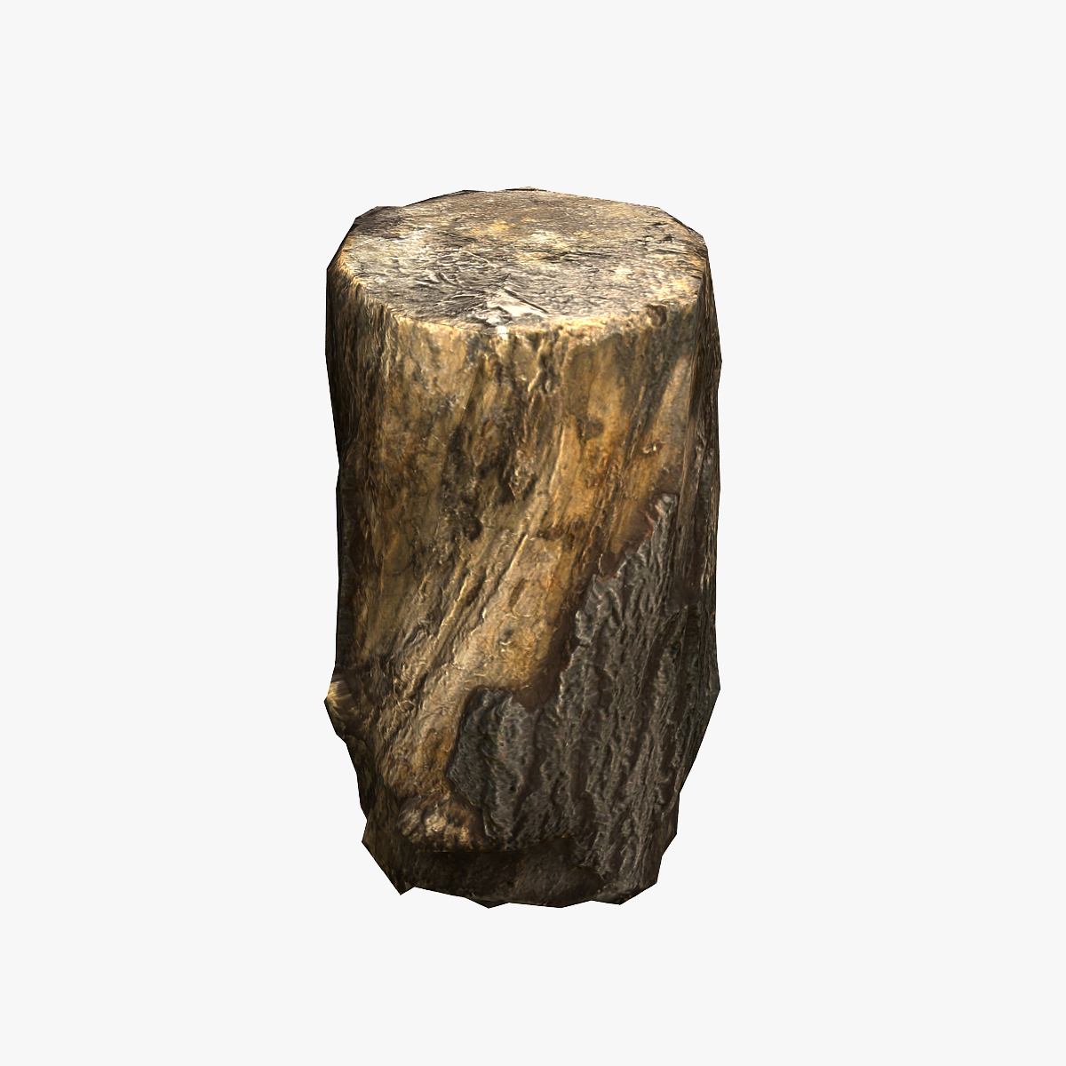 3d wood log model