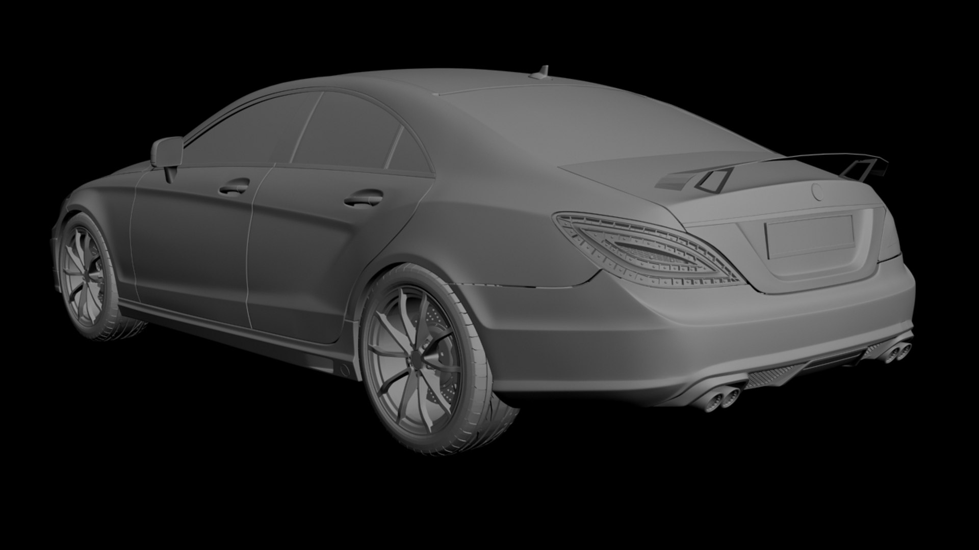 3d mercedes benz cls brabus model