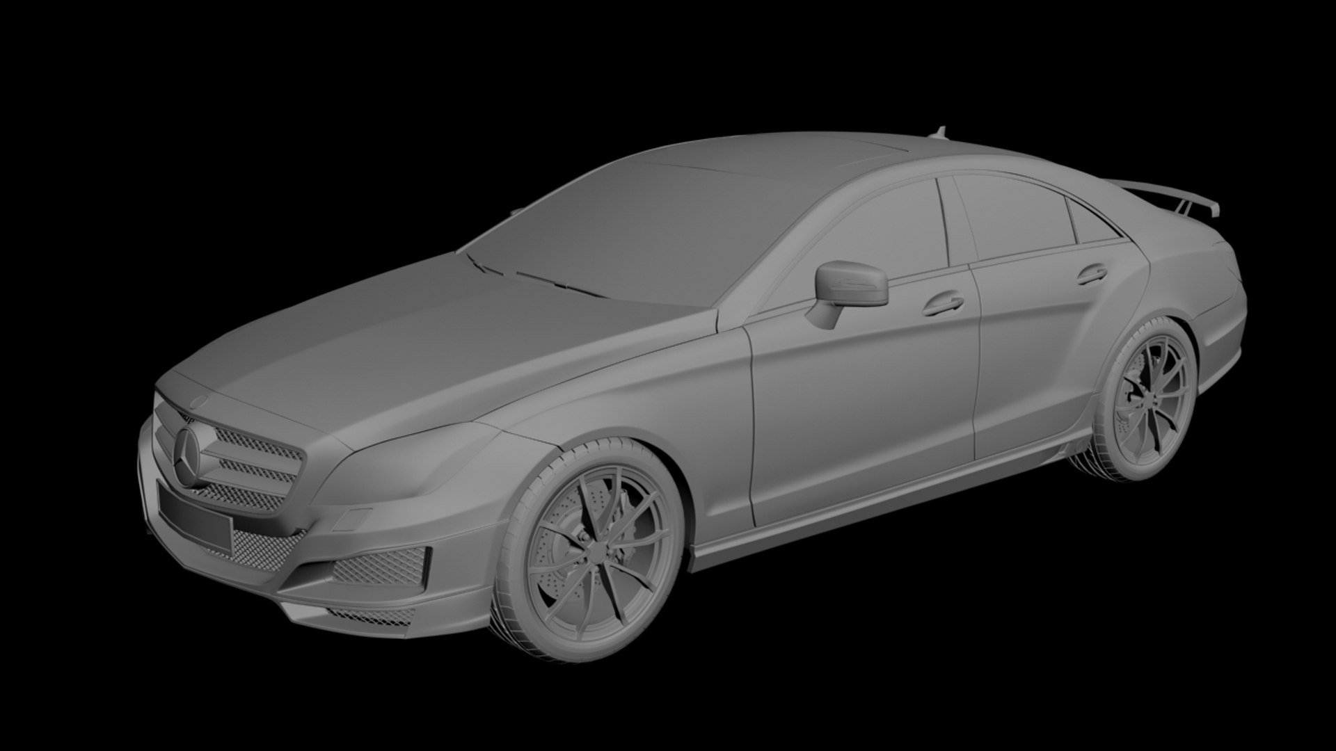 3d mercedes benz cls brabus model