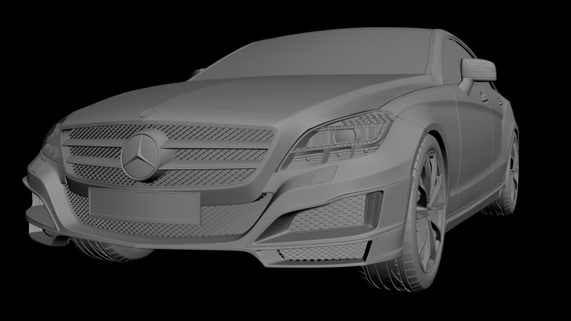3d mercedes benz cls brabus model