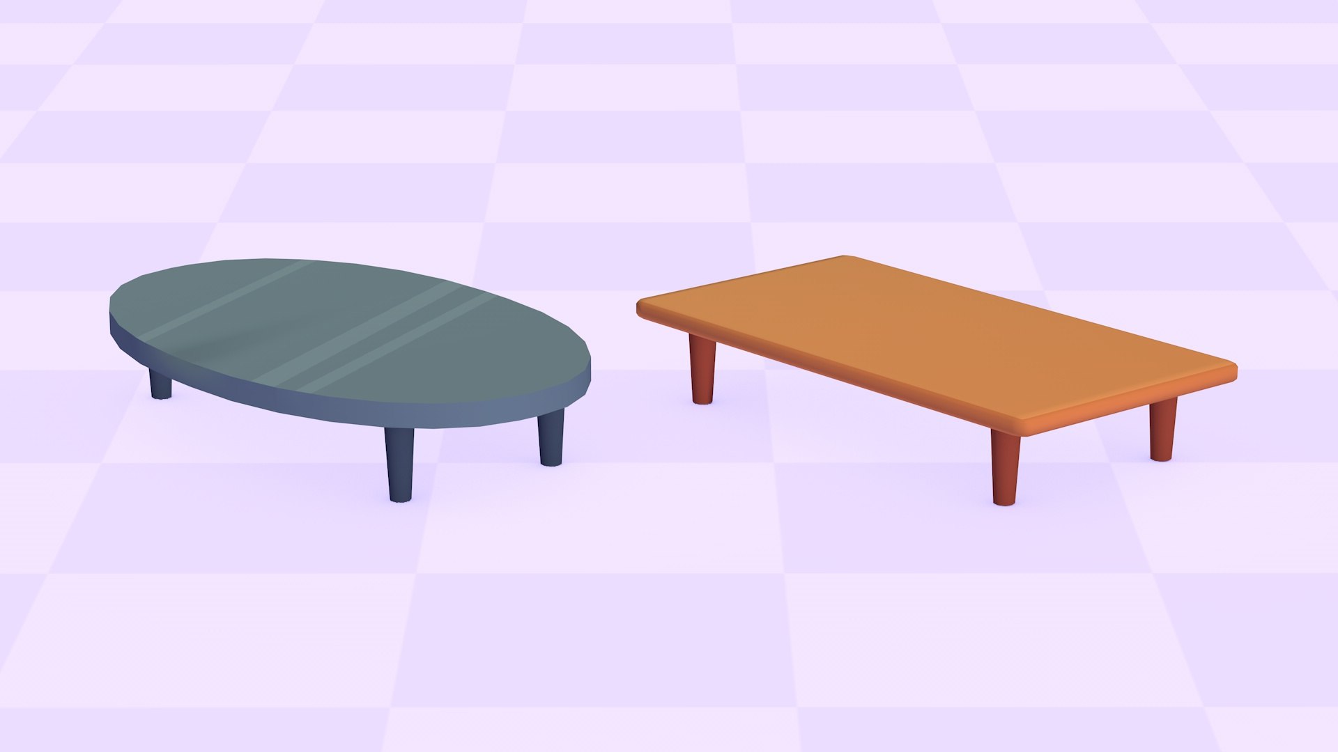 3D Model Low Poly - Meeting Tables - TurboSquid 2328711