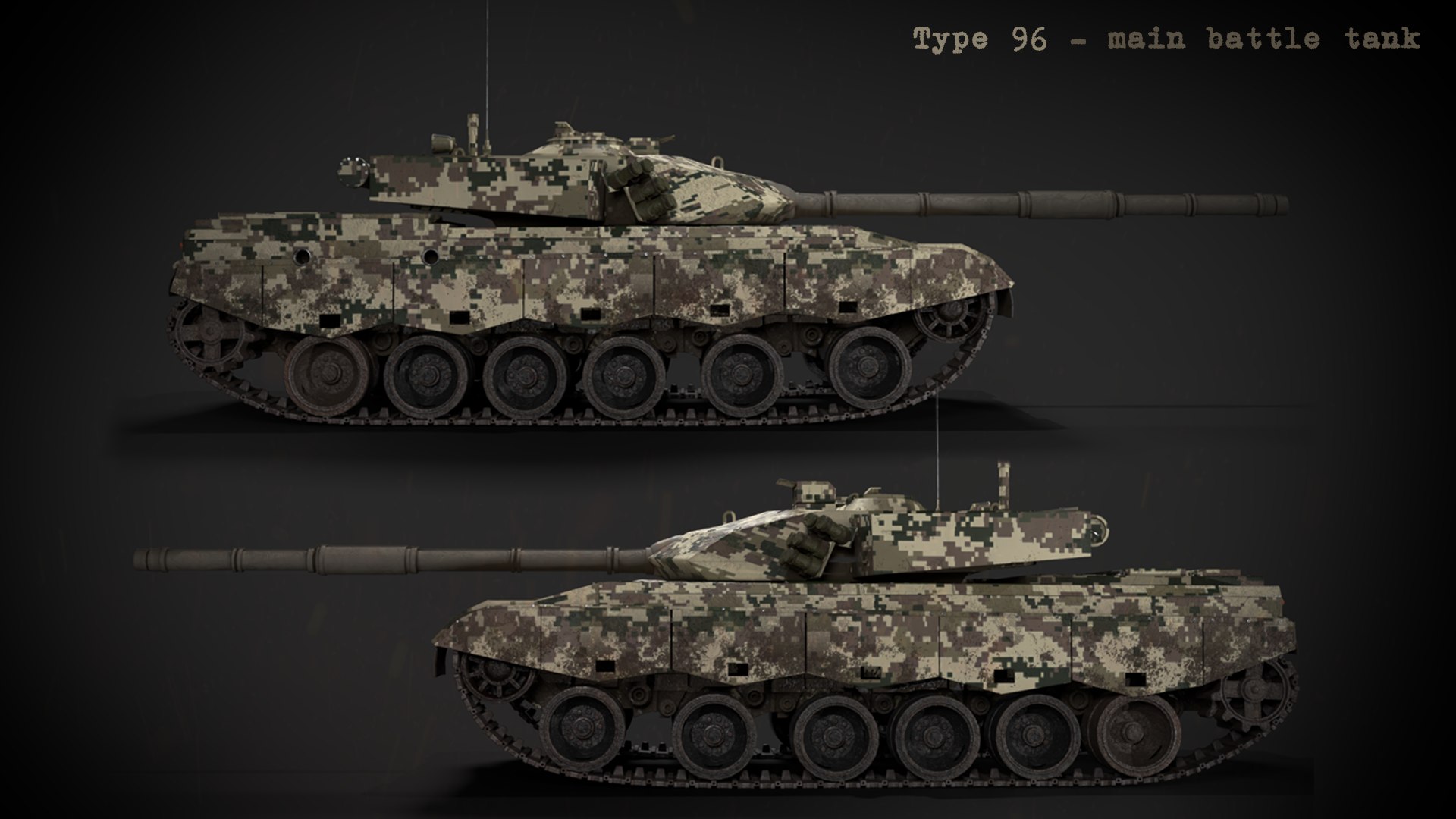 3D Type 96 TANK Model - TurboSquid 2083236