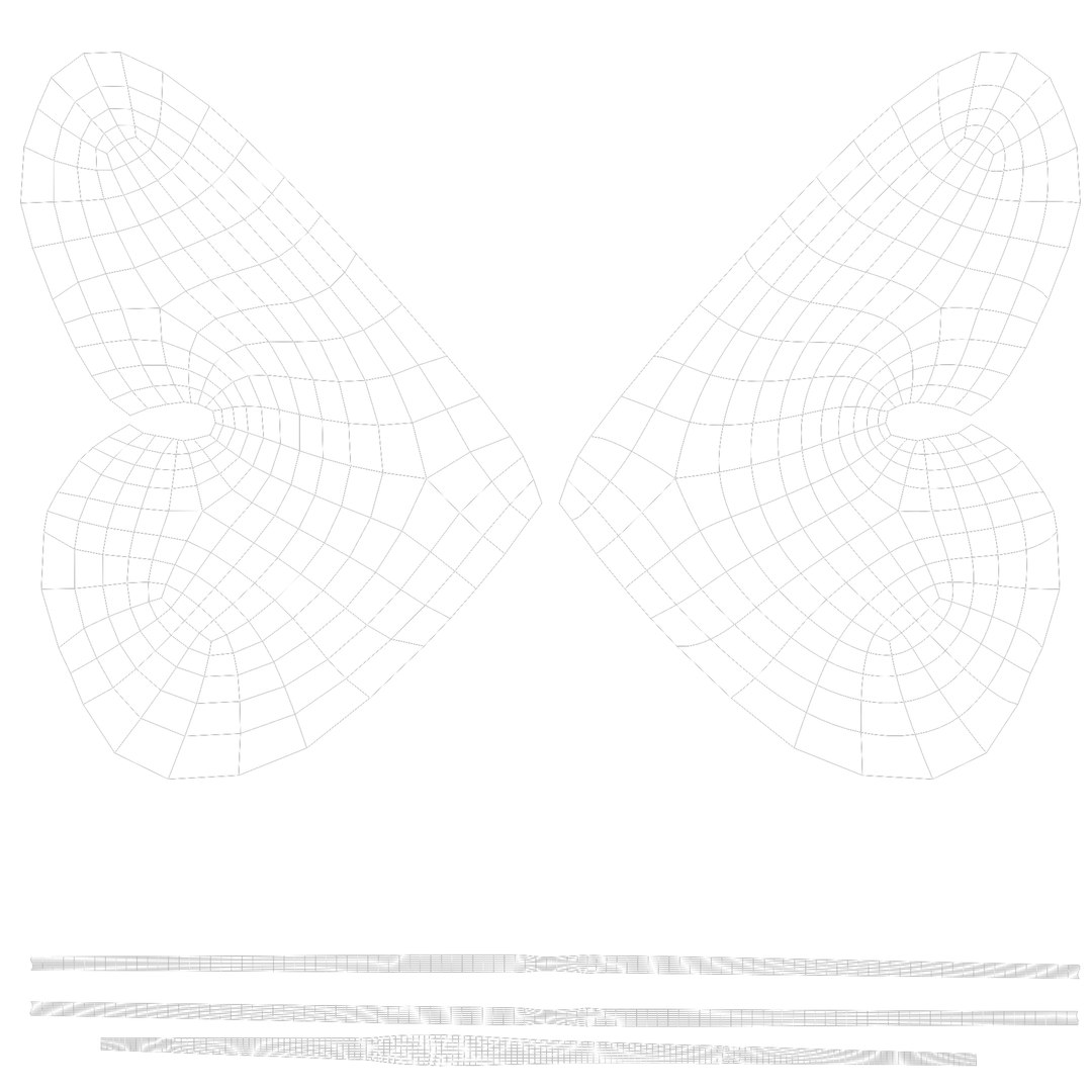 Butterfly Line Rig 3D Model - TurboSquid 1882263