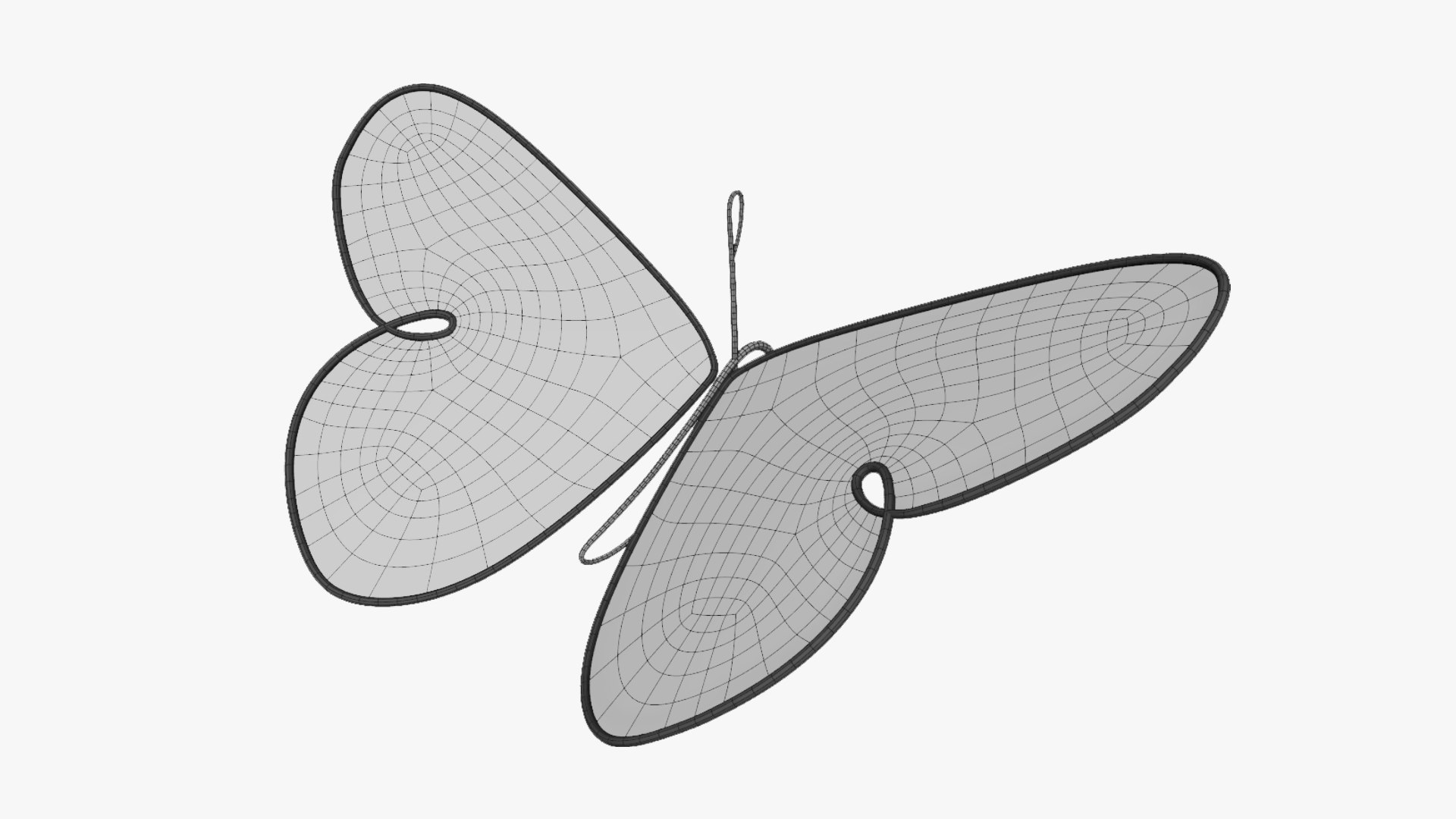 Butterfly Line Rig 3D Model - TurboSquid 1882263