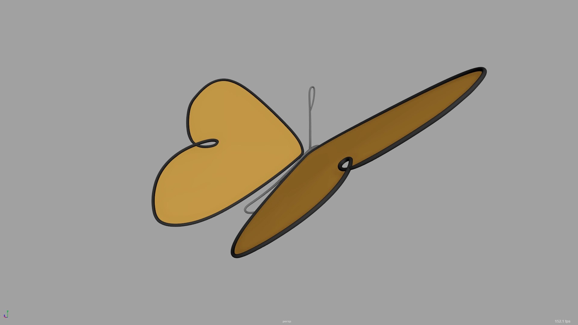 Butterfly Line Rig 3D Model - TurboSquid 1882263