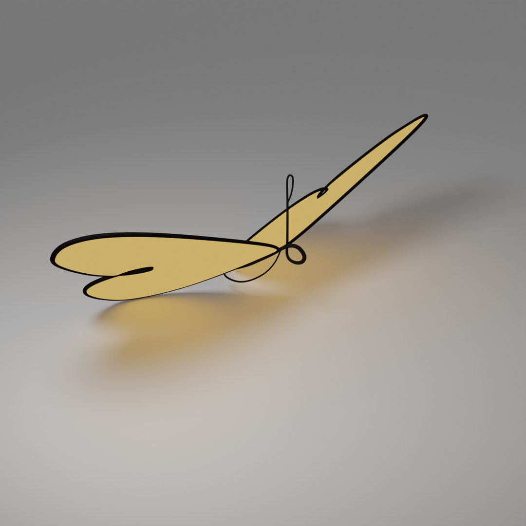 Butterfly Line Rig 3D Model - TurboSquid 1882263