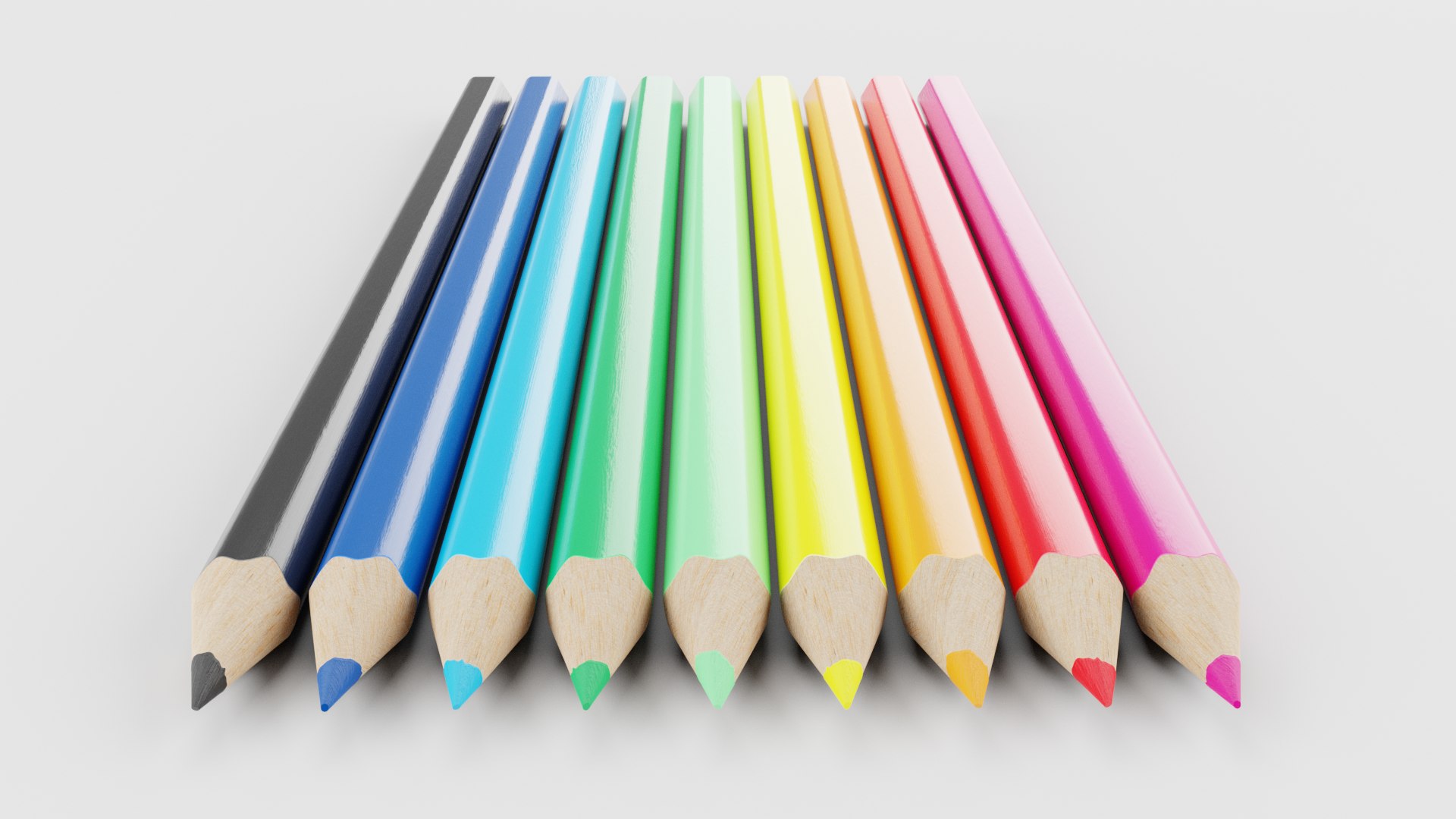 3D Colored Pencils Model - TurboSquid 1653557