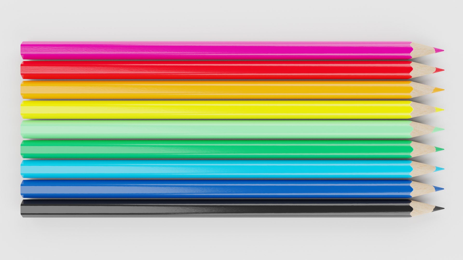 3D Colored Pencils Model - TurboSquid 1653557