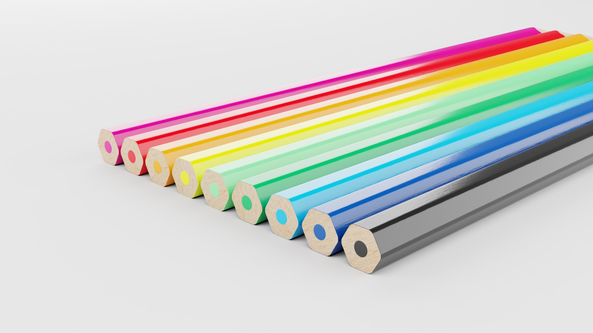 3D Colored Pencils Model - TurboSquid 1653557