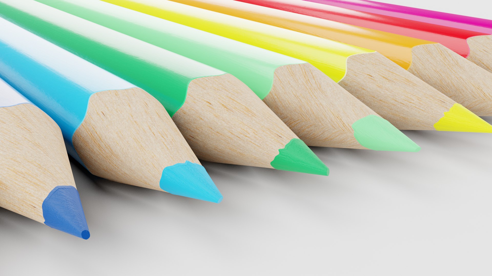 3D Colored Pencils Model - TurboSquid 1653557