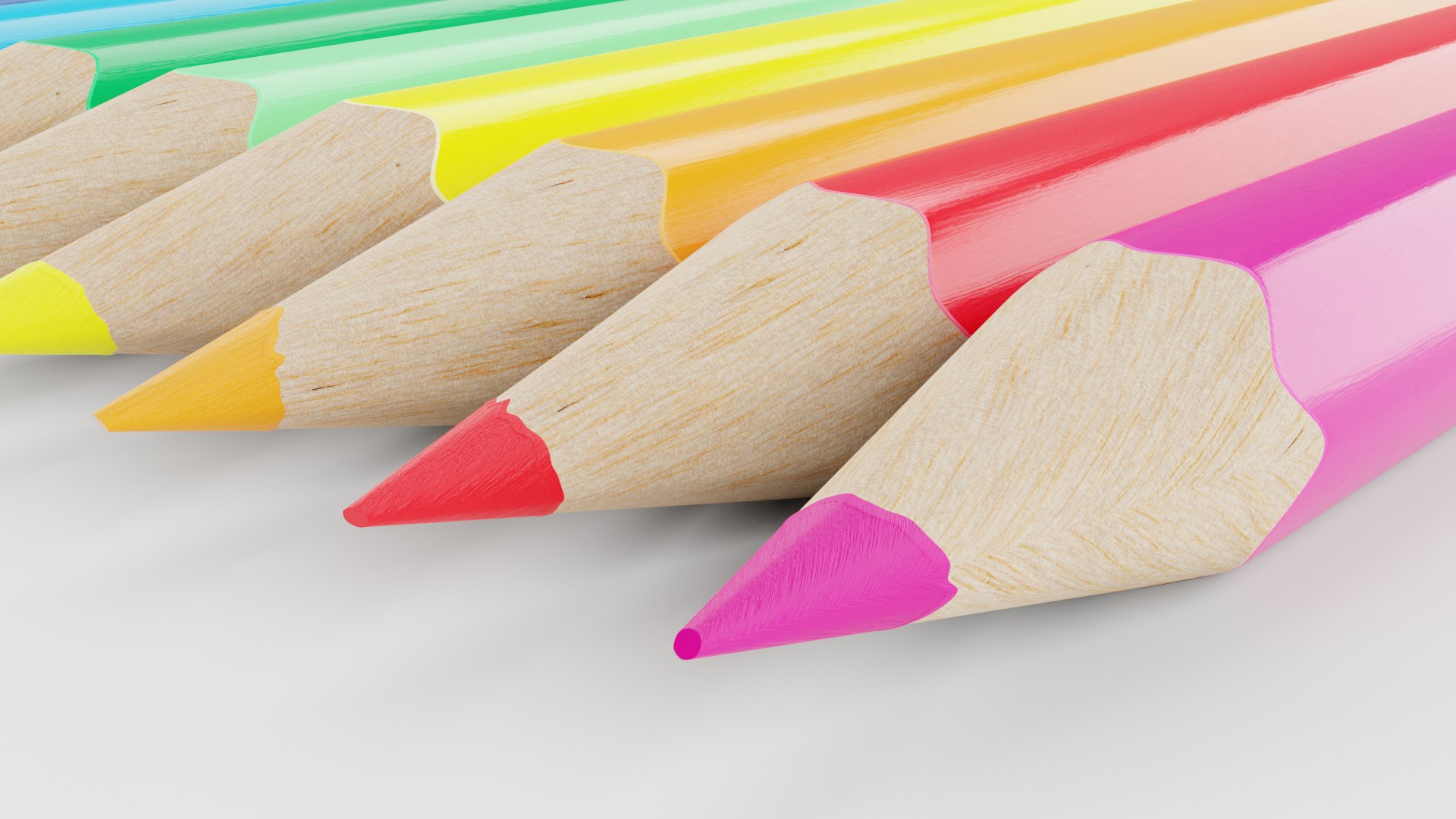 3D Colored Pencils Model - TurboSquid 1653557