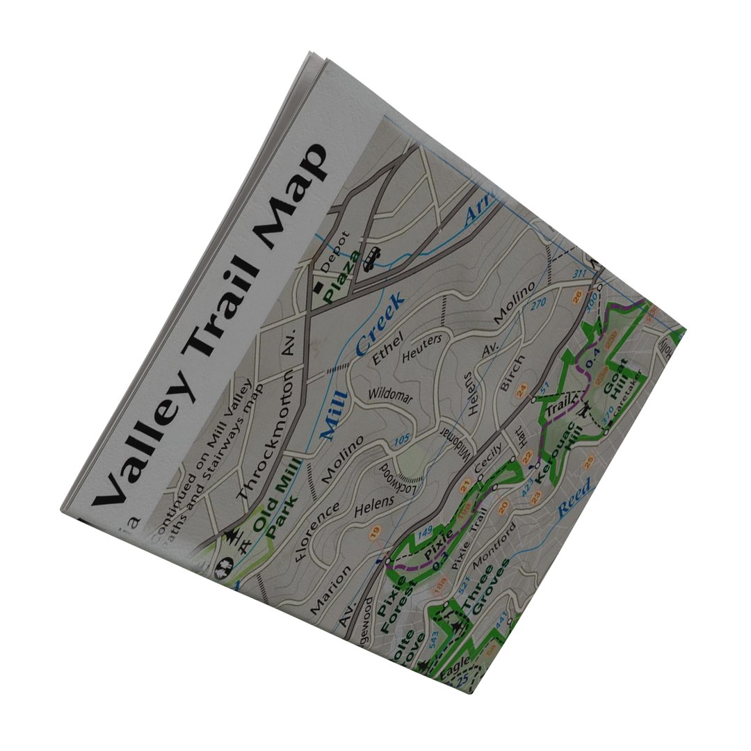 3d Trail Folded Mapped Model