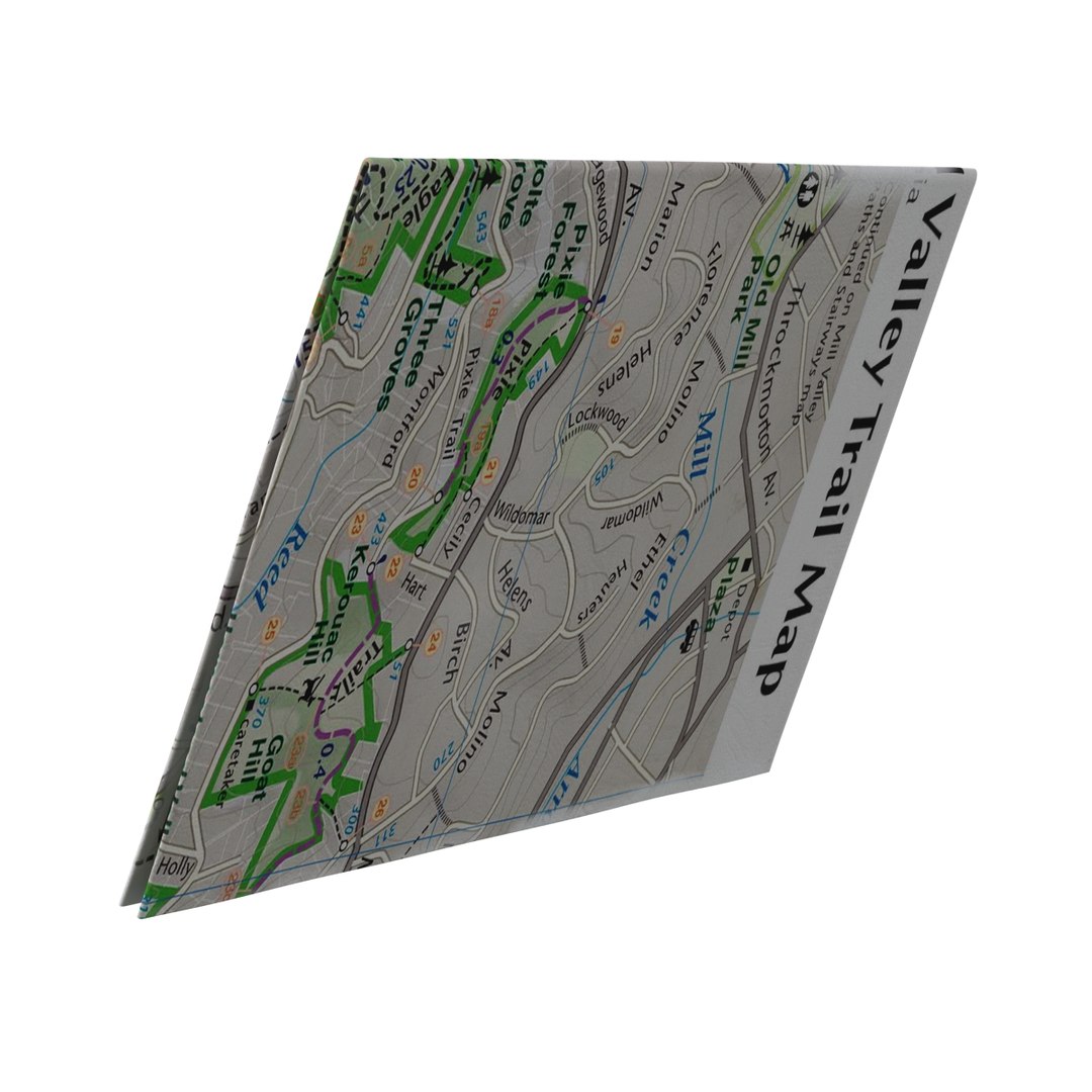3d Trail Folded Mapped Model