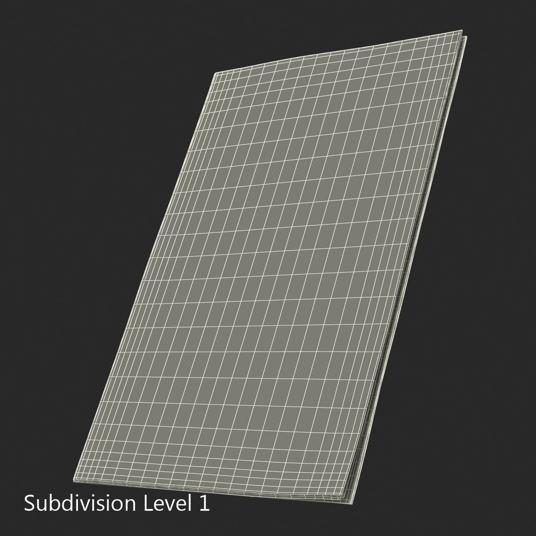 3d trail folded mapped model