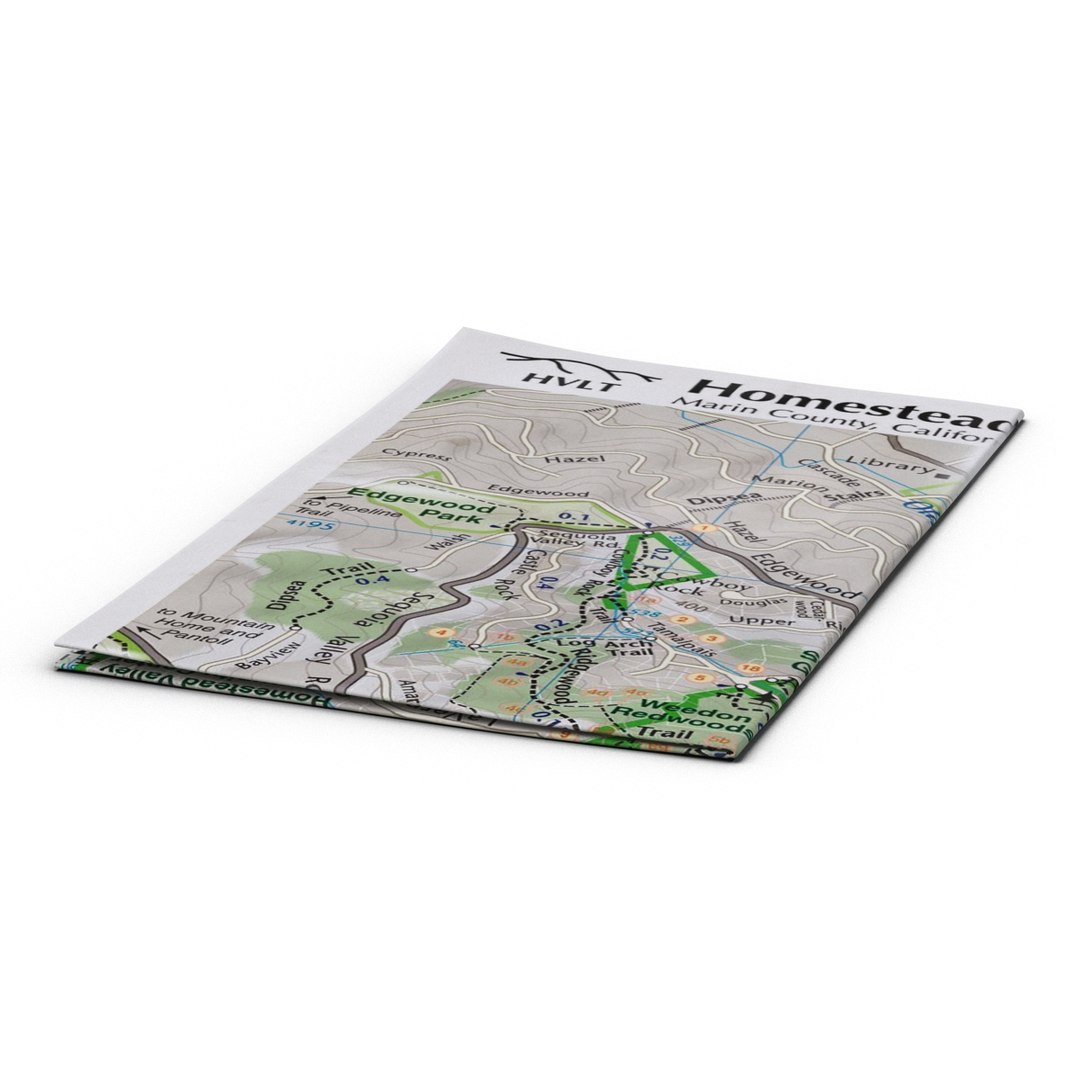 3d Trail Folded Mapped Model