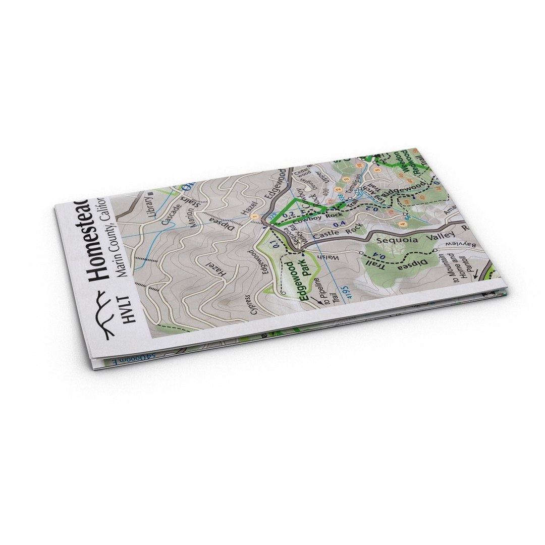 3d Trail Folded Mapped Model