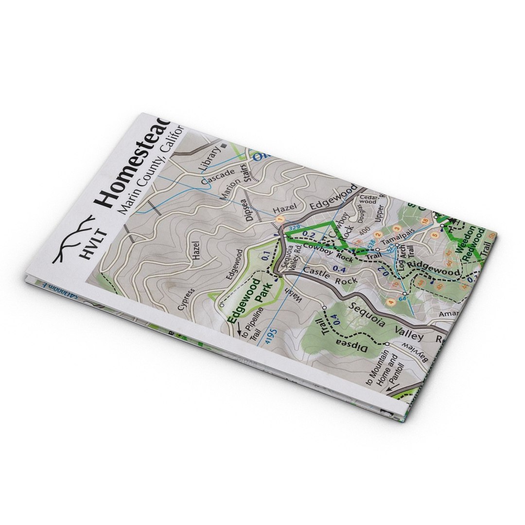 3d Trail Folded Mapped Model