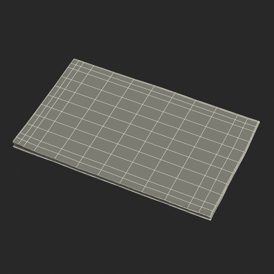 3d trail folded mapped model