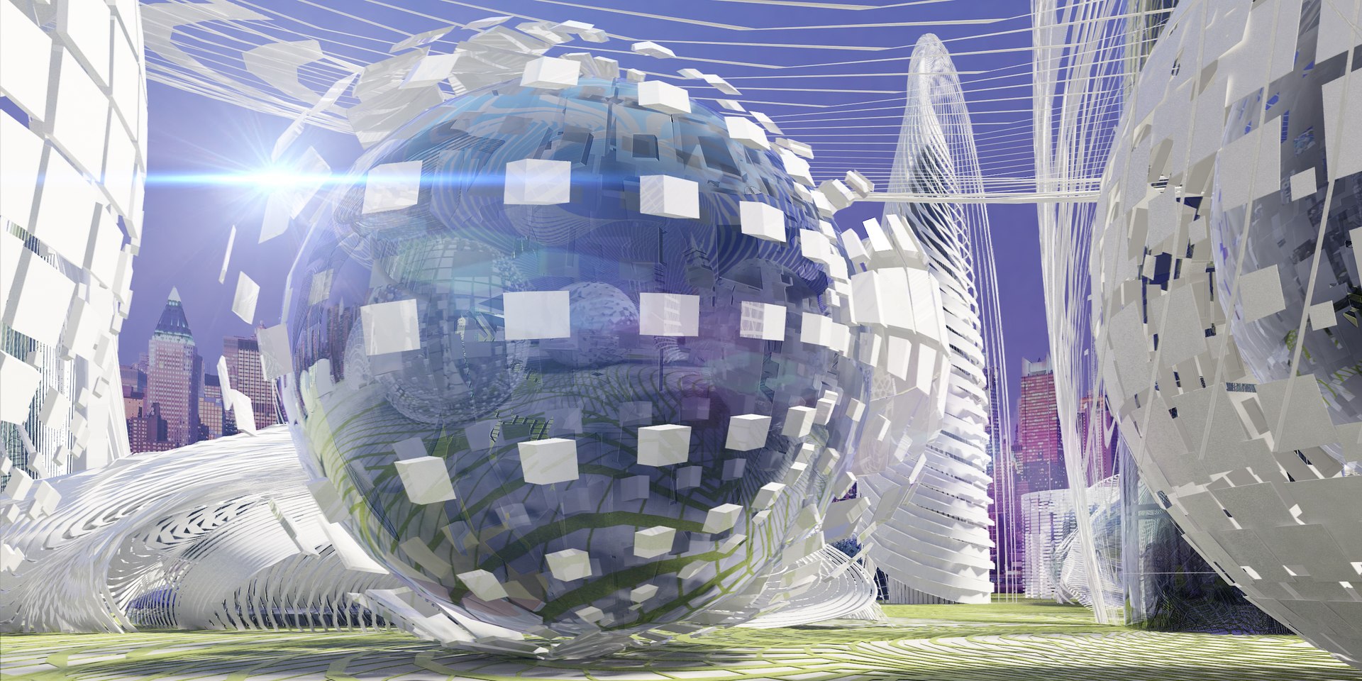 3d modern futuristic model
