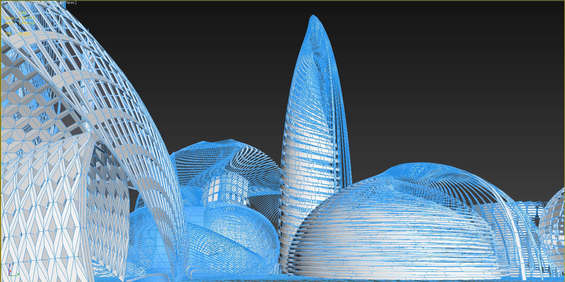 3d modern futuristic model
