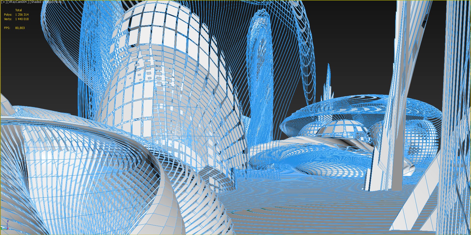 3d modern futuristic model