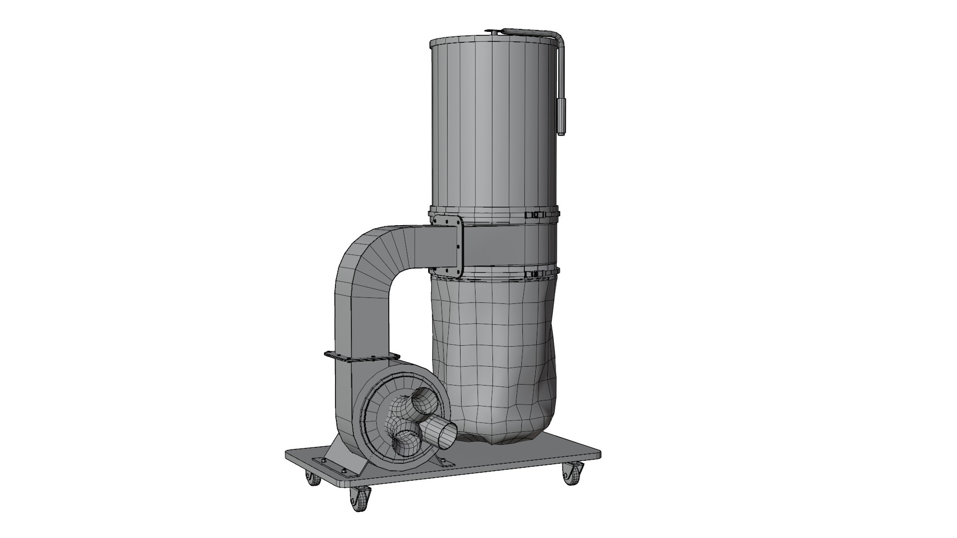 3D Canister Dust Collector model - TurboSquid 1932349