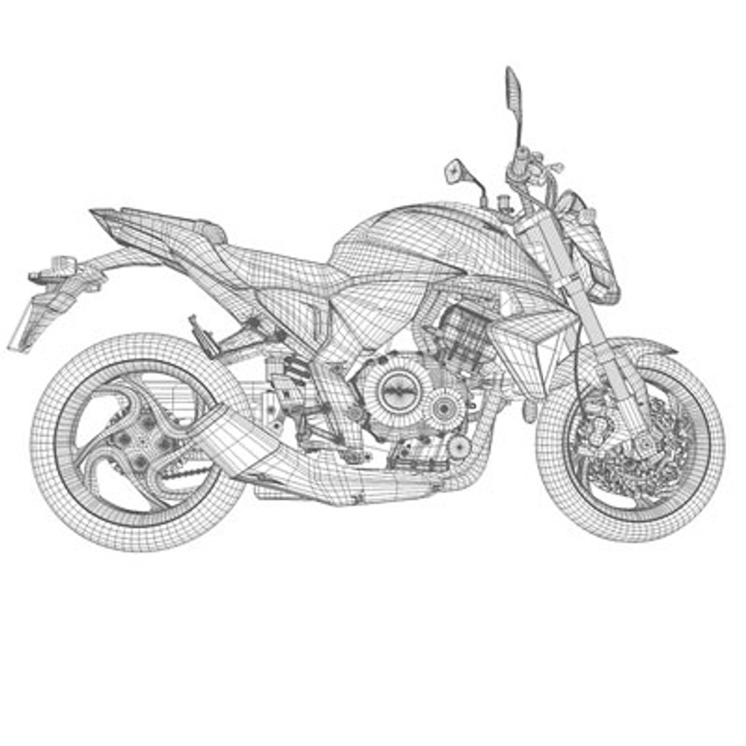 Honda Cb 1000 R 3d C4d