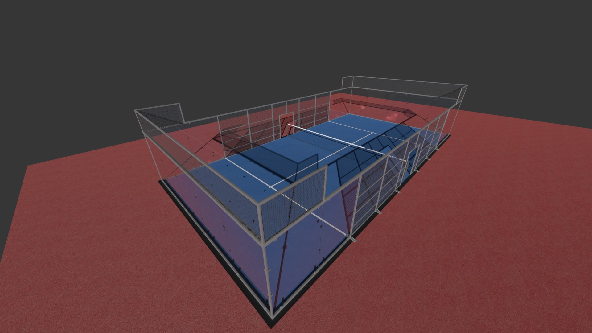 3D Paddle Court - Pista De Padel - TurboSquid 2147756
