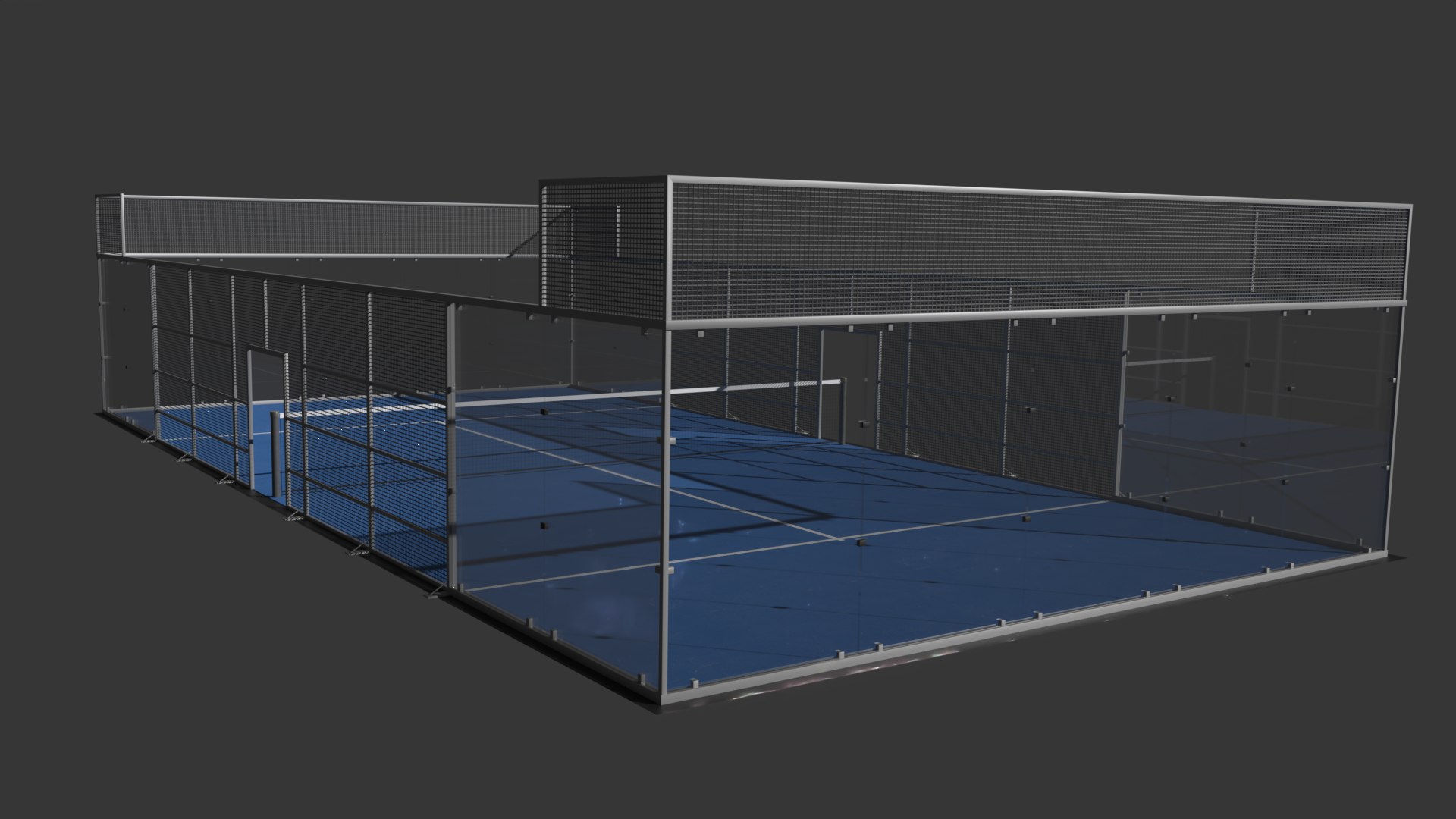 3D Paddle Court - Pista De Padel - TurboSquid 2147756