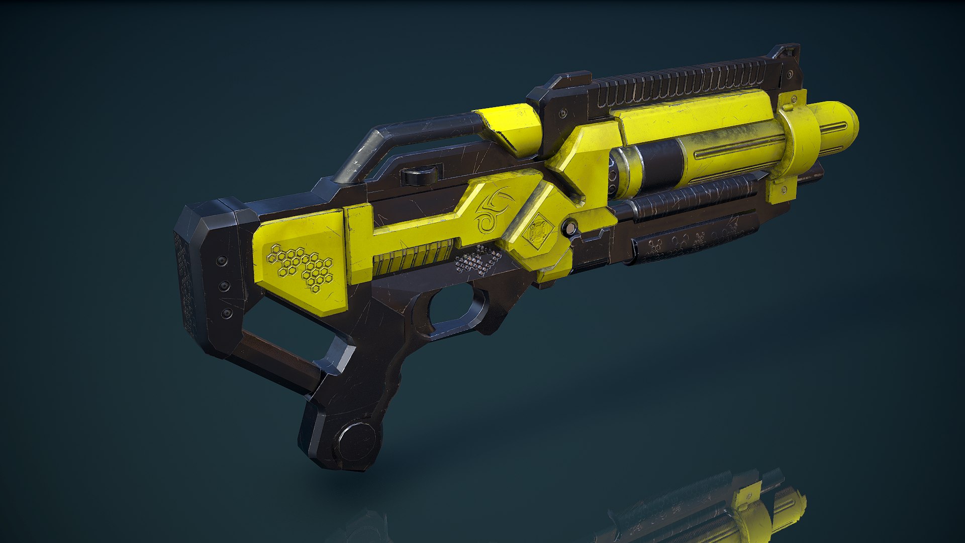 3d Sci-fi Assault Rifle Future Model