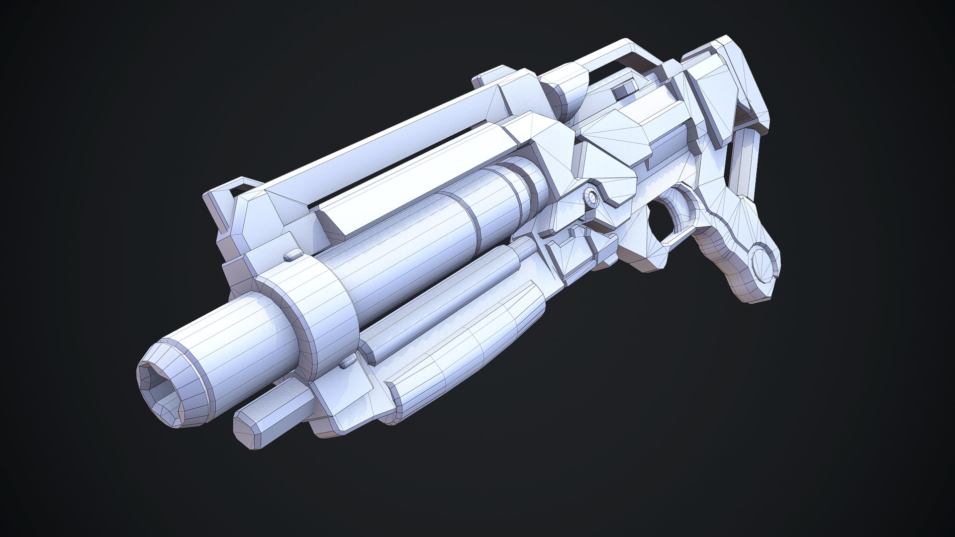 3d Sci-fi Assault Rifle Future Model