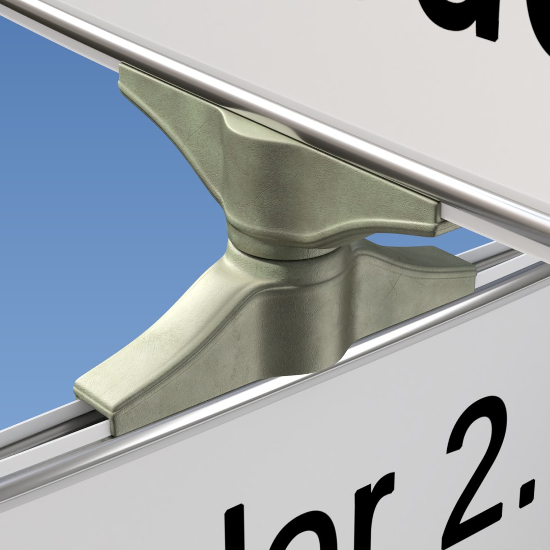 3D Street Sign Retro Model - TurboSquid 1225751