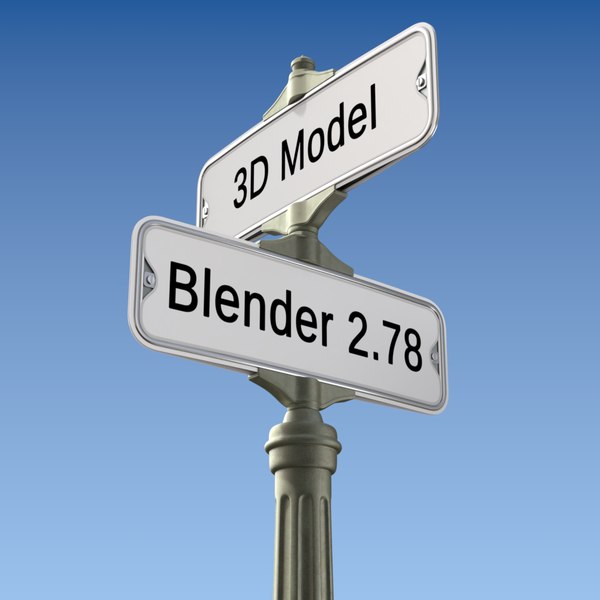 Street Sign Blender Models for Download | TurboSquid