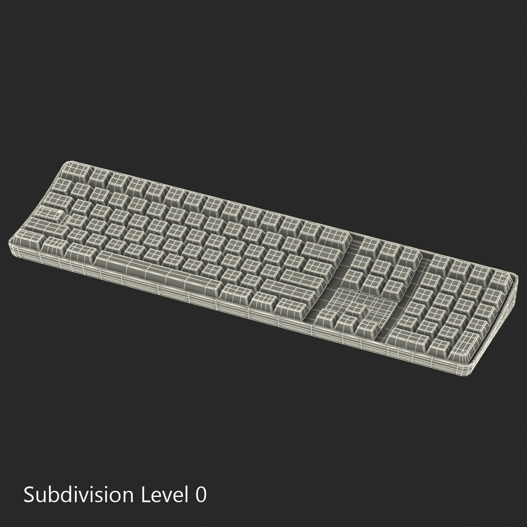 3d model of apple wireless keyboard 3