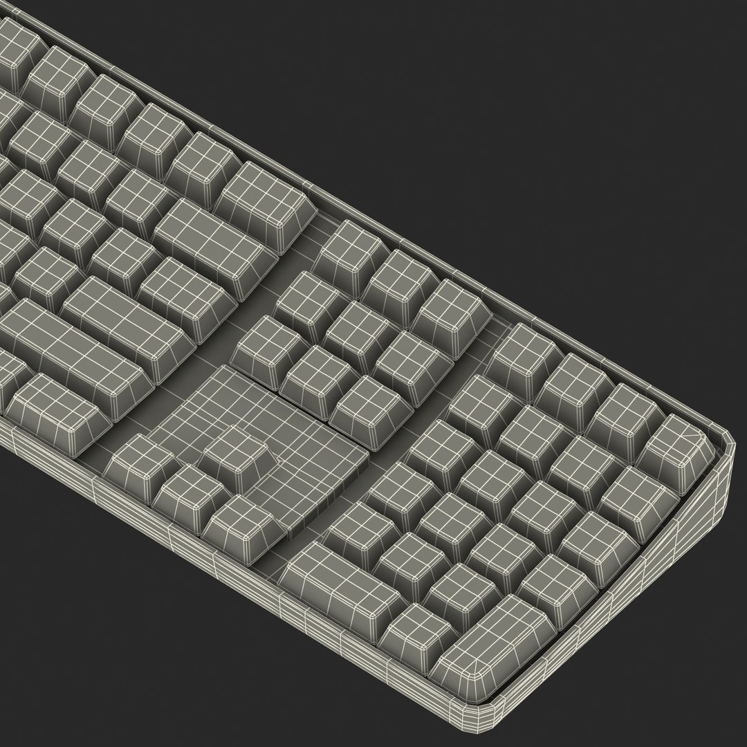 3d model of apple wireless keyboard 3