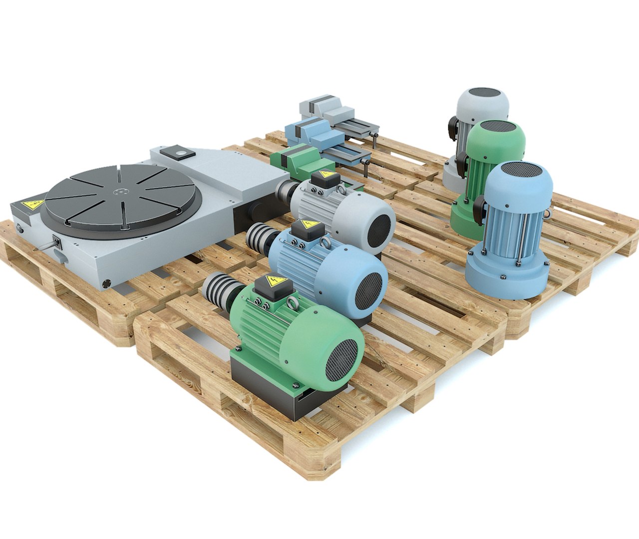 Spare Parts Of Industrial Machine Tools - Collection 2 3D Model ...