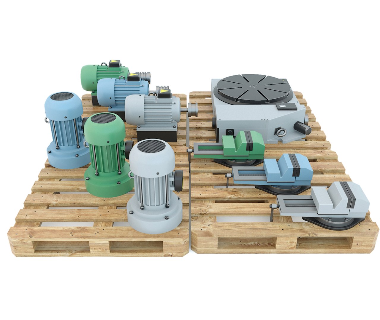 Spare Parts Of Industrial Machine Tools - Collection 2 3D Model ...