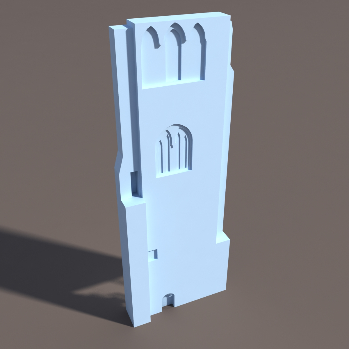 3d model of castle ruin modelled