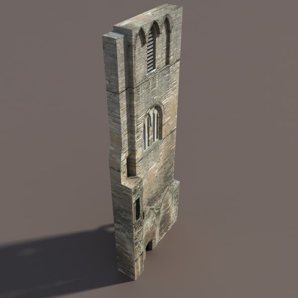 3d model of castle ruin modelled