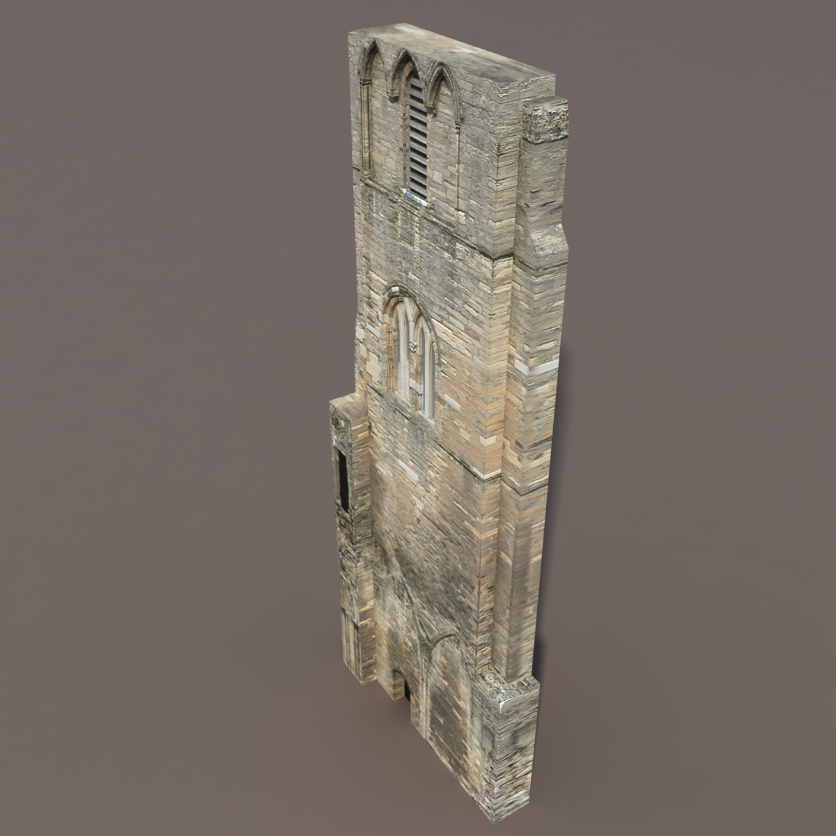 3d model of castle ruin modelled